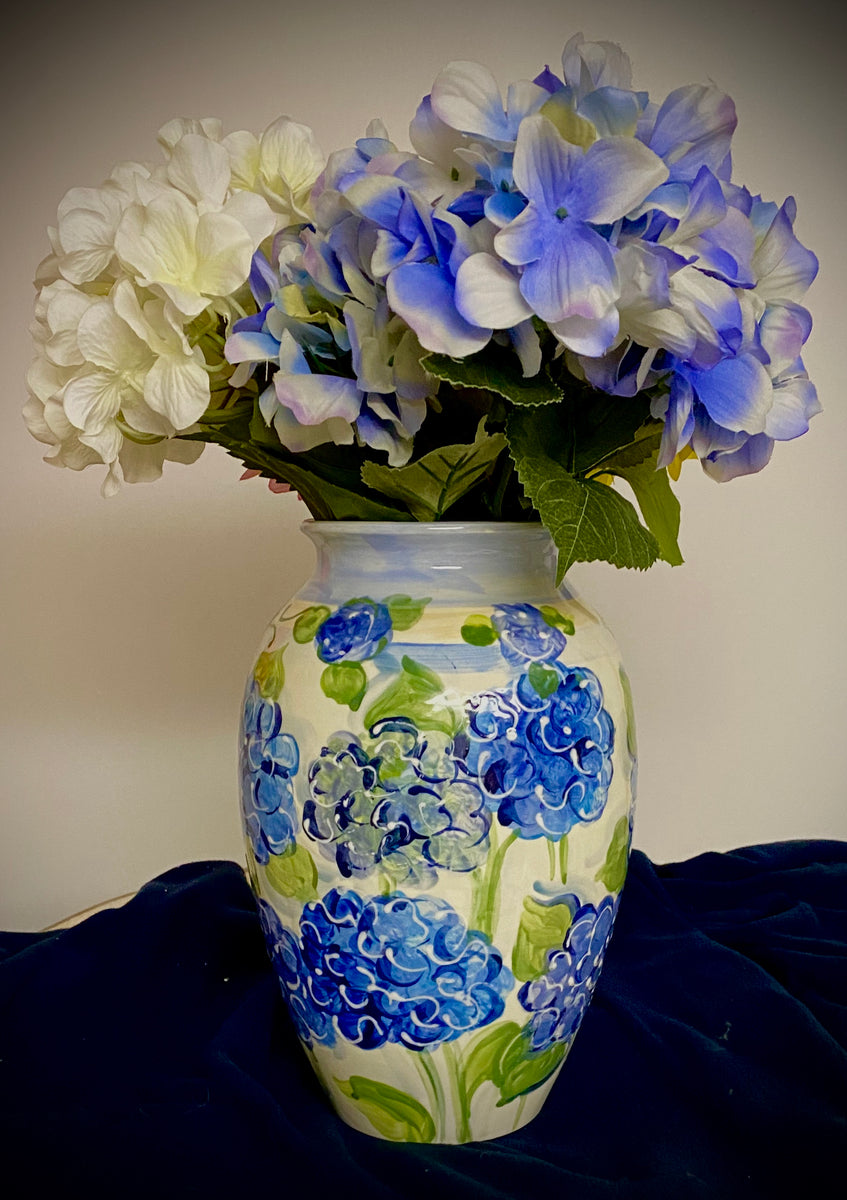 Stunning 12" Ceramic Hydrangea Vase! – Designs By Frederique