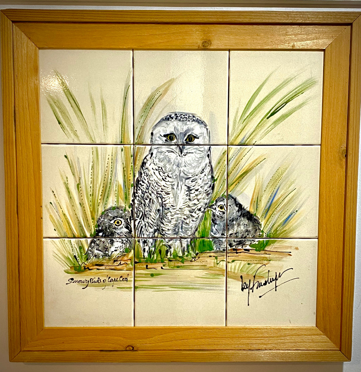 "Snowy Owls of Cape Cod" - Original by Frederique – Designs By Frederique